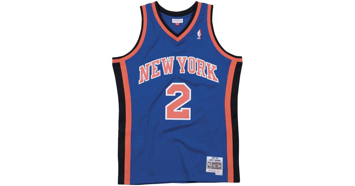 Mitchell & Ness "new York Knicks Road 1998-99 Larry Johnson" Swingman ...