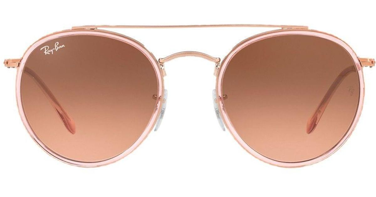 Ray-Ban Rb3647N Round-Frame Sunglasses in White | Lyst UK