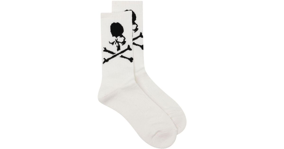 Mastermind Japan Logo-Jacquard Ribbed-Knit Socks in White for Men | Lyst Mastermind Japan Logo-Jacquard Ribbed-Knit Socks in White for Men | Lyst