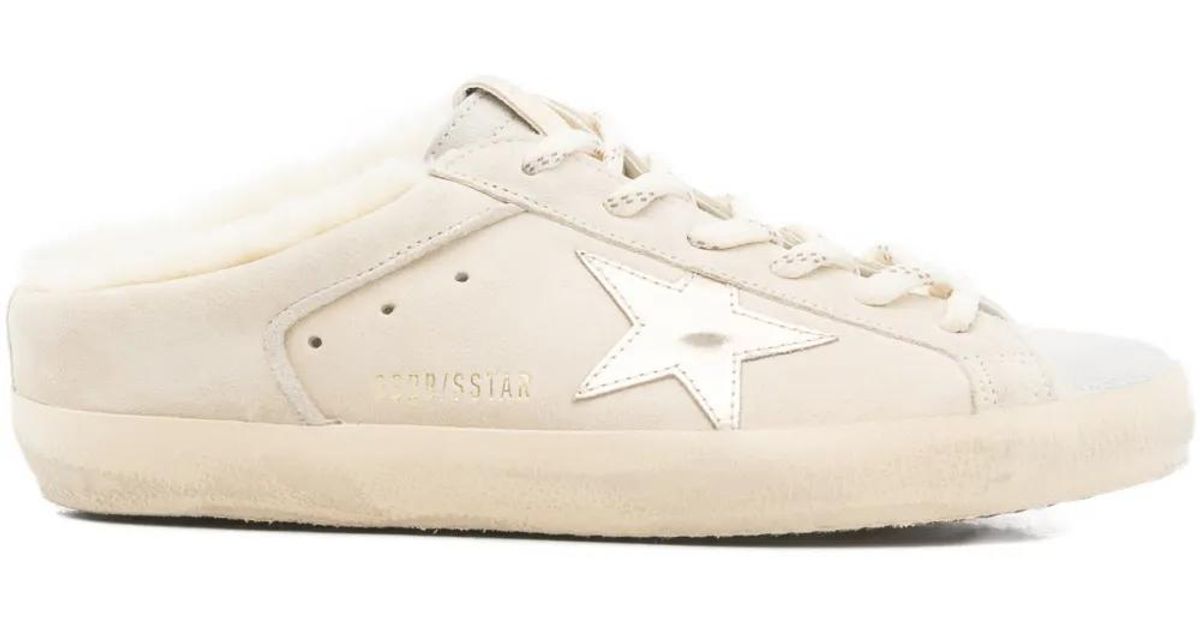 Golden Goose Super Star Sabot Double Quarter Mule Sneakers in White ...