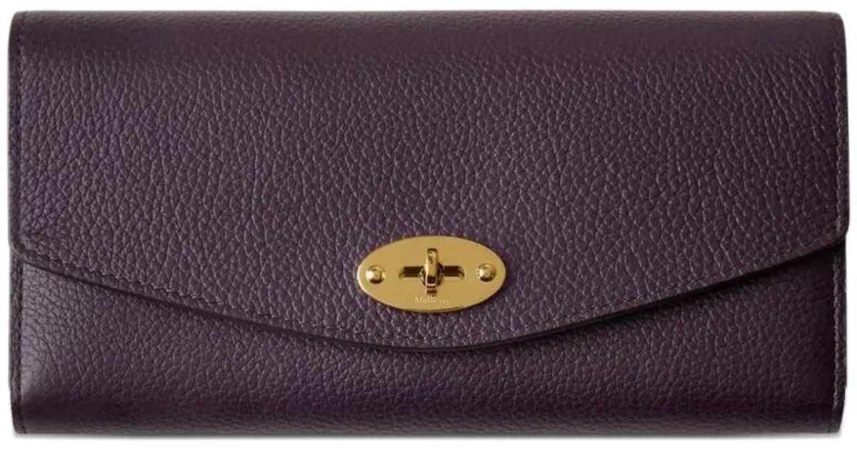 Mulberry Roxanne Turnlock Wallet in Purple | Lyst UK