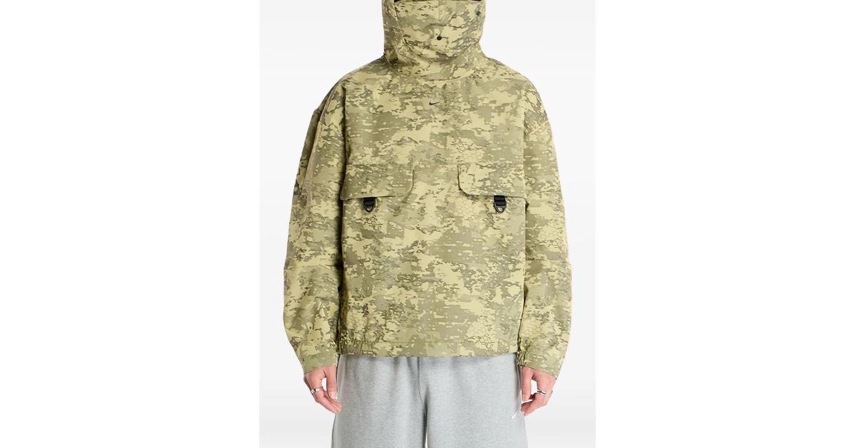 Nike Camouflage-Pattern Jacket in Green for Men | Lyst UK