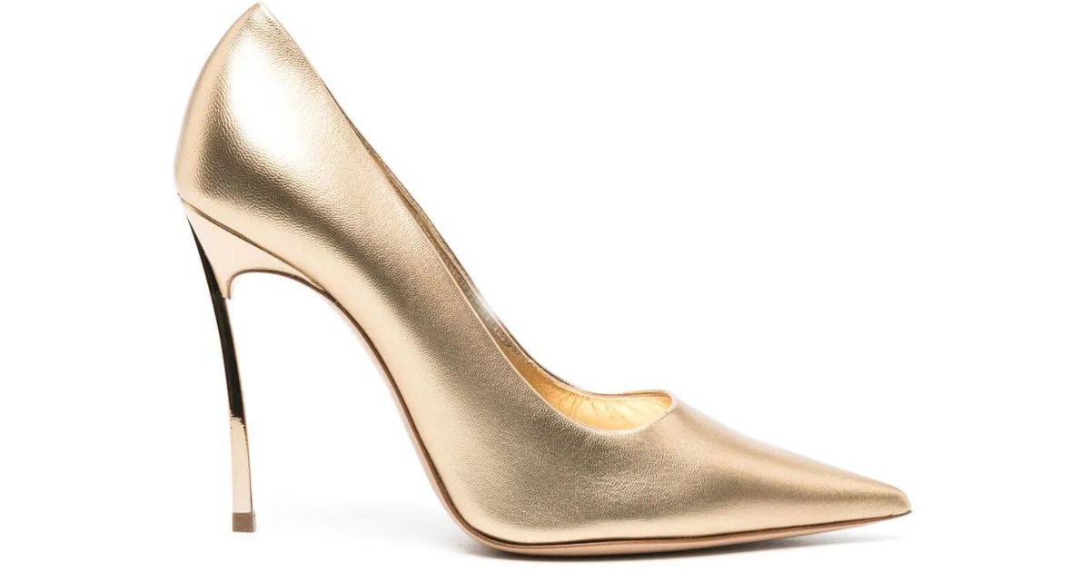 Casadei Blade Metallic Pumps | Lyst