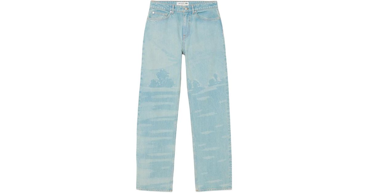 Lacoste Logo-Detail Jeans in Blue for Men | Lyst UK