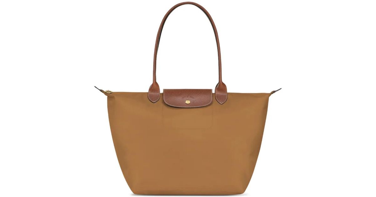 Longchamp Large Le Pliage Original Tote Bag in Brown | Lyst
