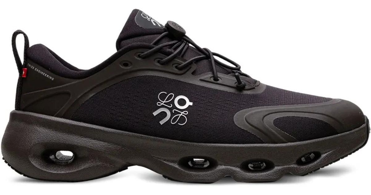On Shoes X Loewe Cloudsolo Logo-Print Sneakers in Black | Lyst