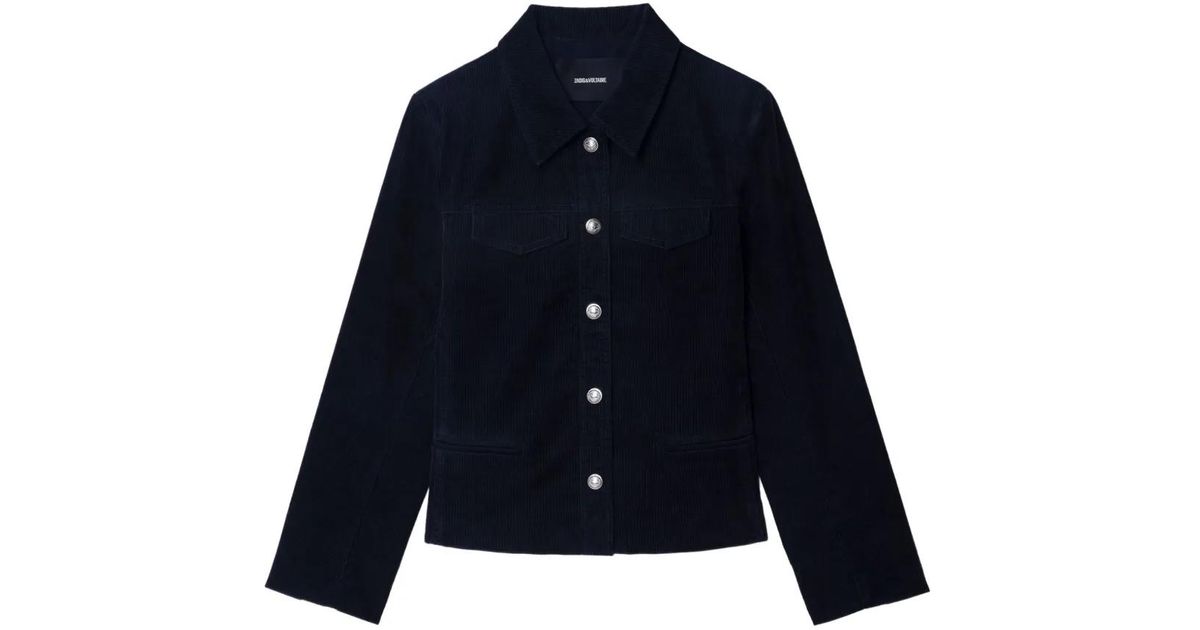 Zadig & Voltaire Liam Corduroy Jacket in Blue | Lyst