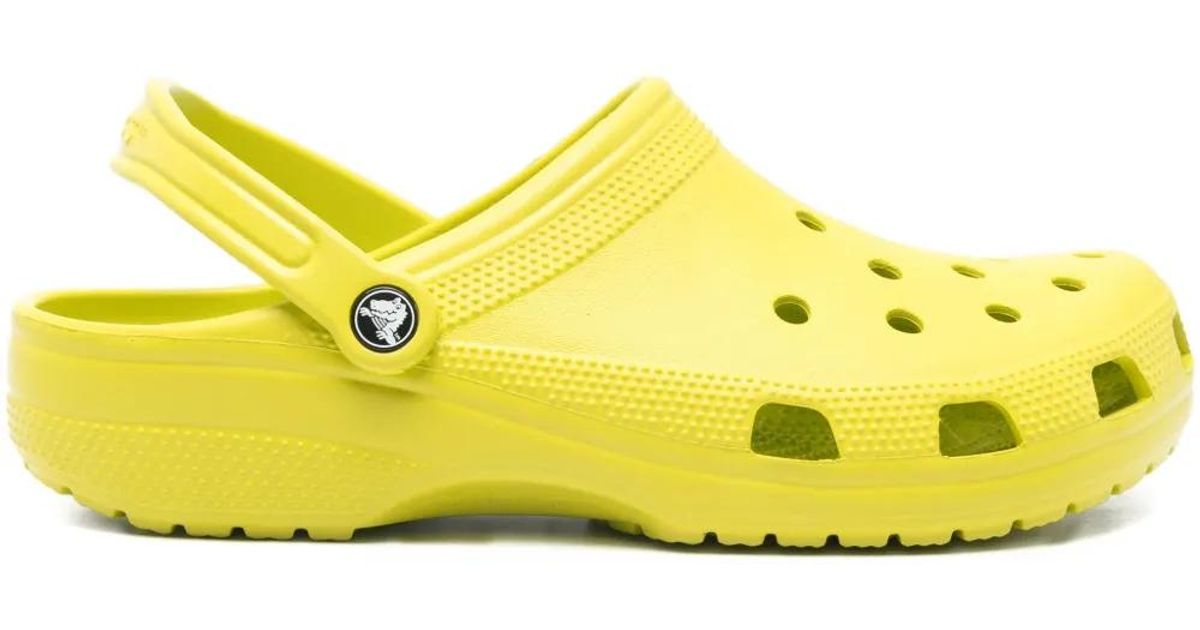 Crocs™ Classic Perforated Clogs in Yellow | Lyst