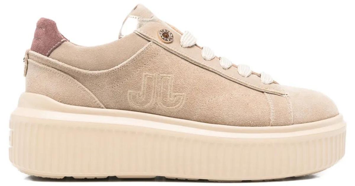 Janet & Janet 50Mm Platform Sneakers in Natural | Lyst UK