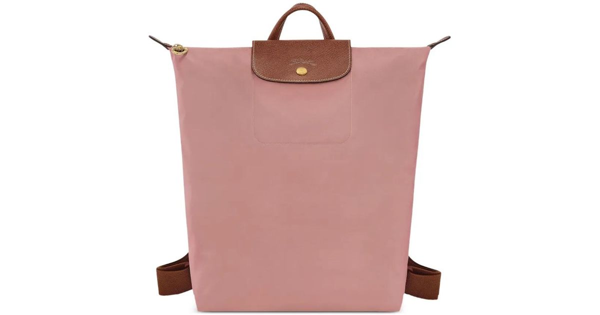 Longchamp Zip-Up Backpack in Pink | Lyst UK