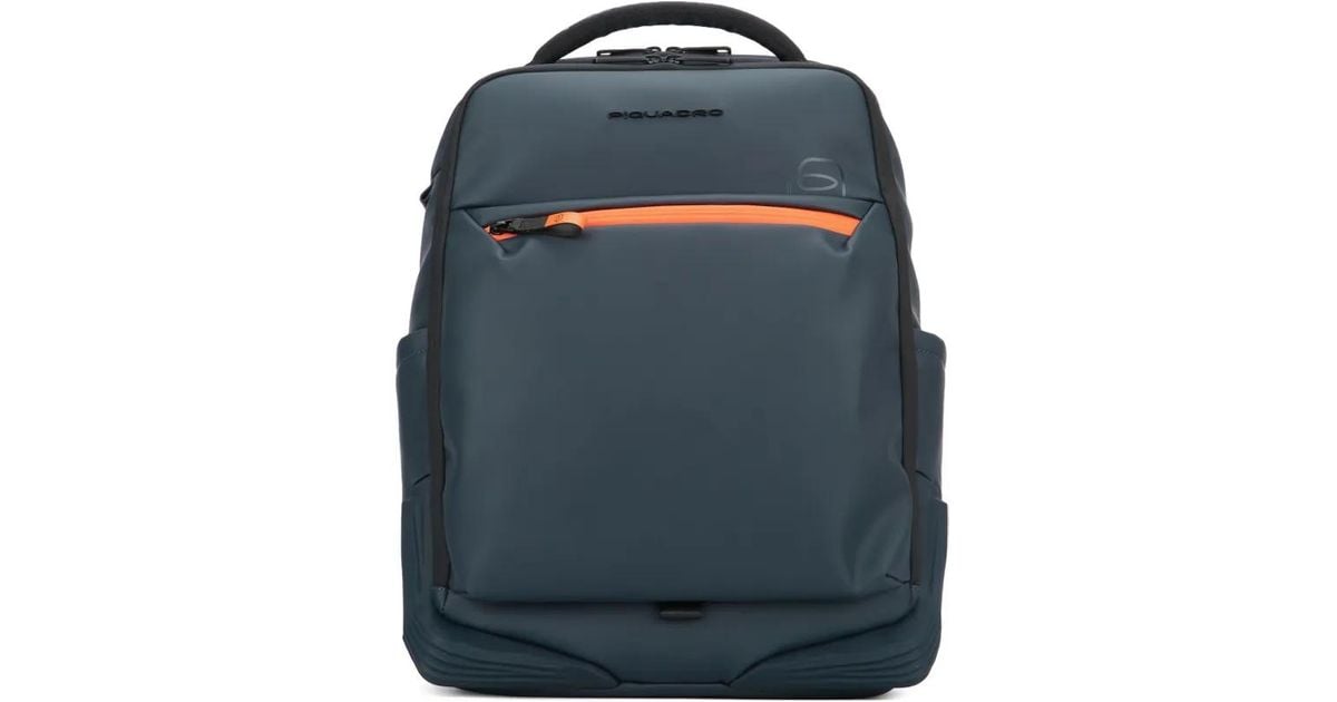 Piquadro Zip Backpack in Blue | Lyst