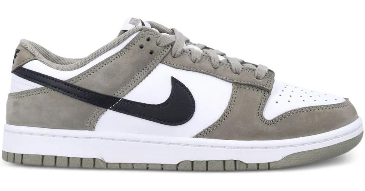 Nike Dunk Low Suede Leather Sneakers in Metallic for Men | Lyst