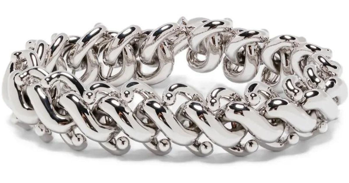 Eddie Borgo S Curve Link Bracelet in White | Lyst
