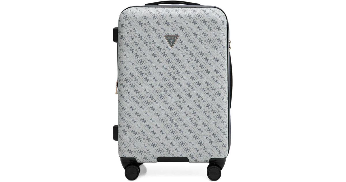 Guess Jesco Logo-Print Luggage Bag in Grey | Lyst UK