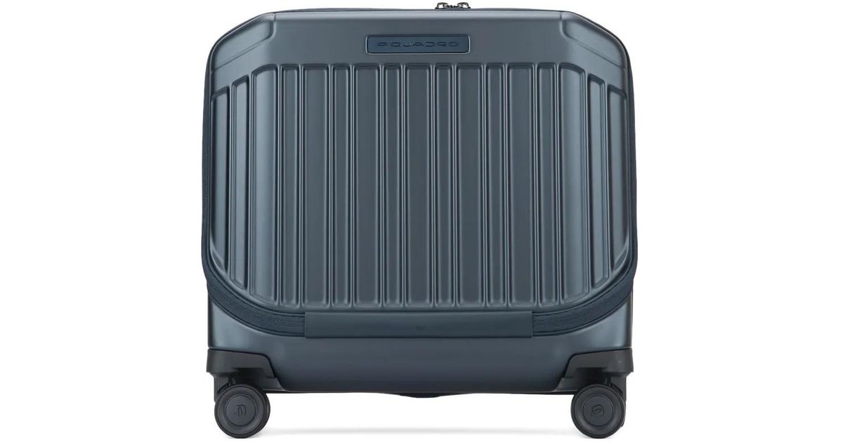 Piquadro Combination Lock Ribbed Trolley in Blue | Lyst