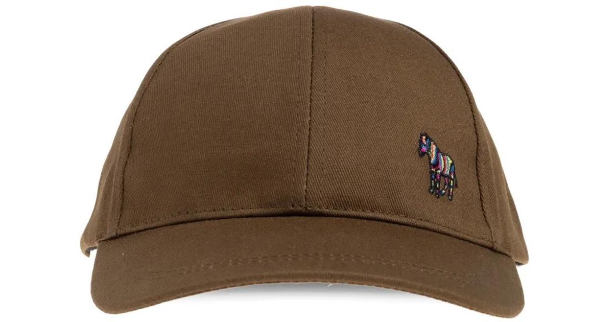 Paul Smith Cotton Baseball Cap in Brown for Men | Lyst UK