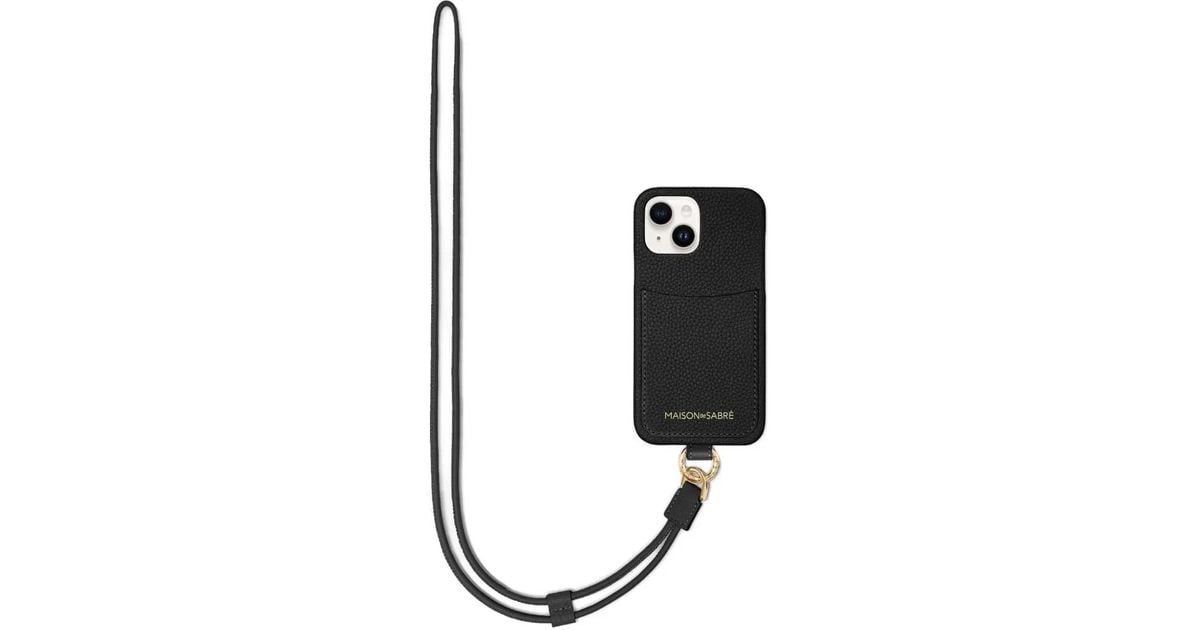 Maison De Sabre Sling Phone Case (Iphone 15) in Black | Lyst UK