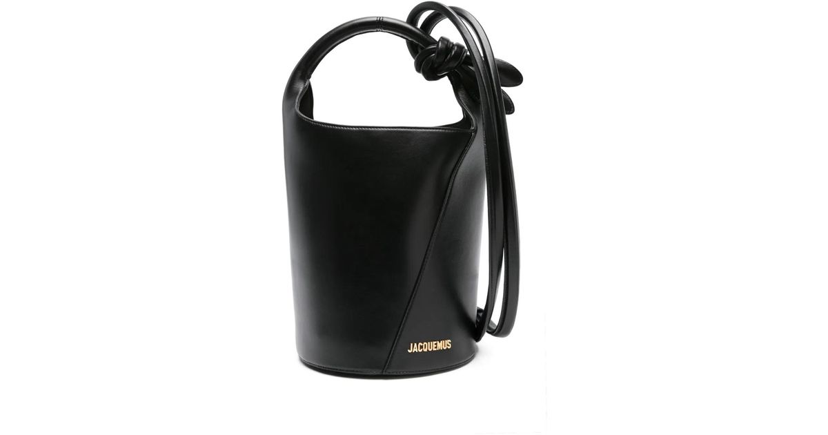 Jacquemus Le Petit Tourni Tote Bag in Black | Lyst