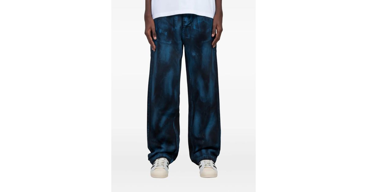 Arte' Paint-Splatter Jeans in Blue for Men | Lyst UK