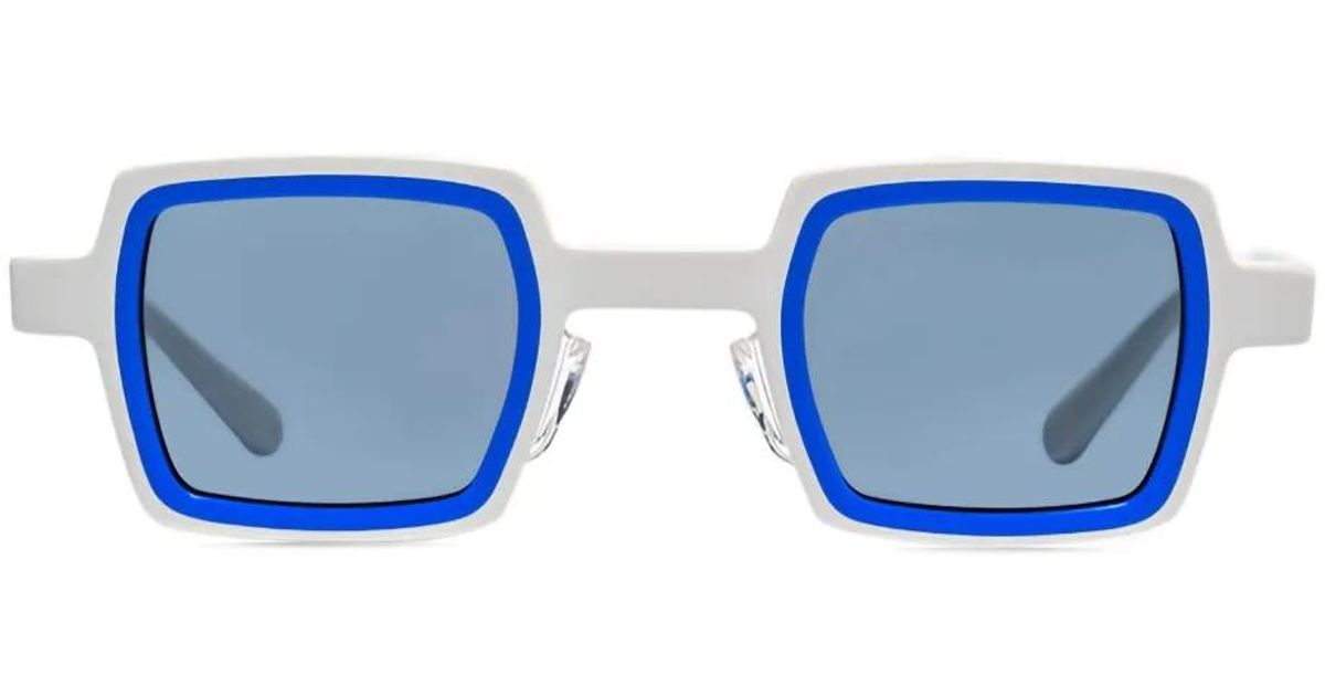 Xavier Garcia Design Oxy C-3 Square-Frame Sunglasses in Blue | Lyst UK