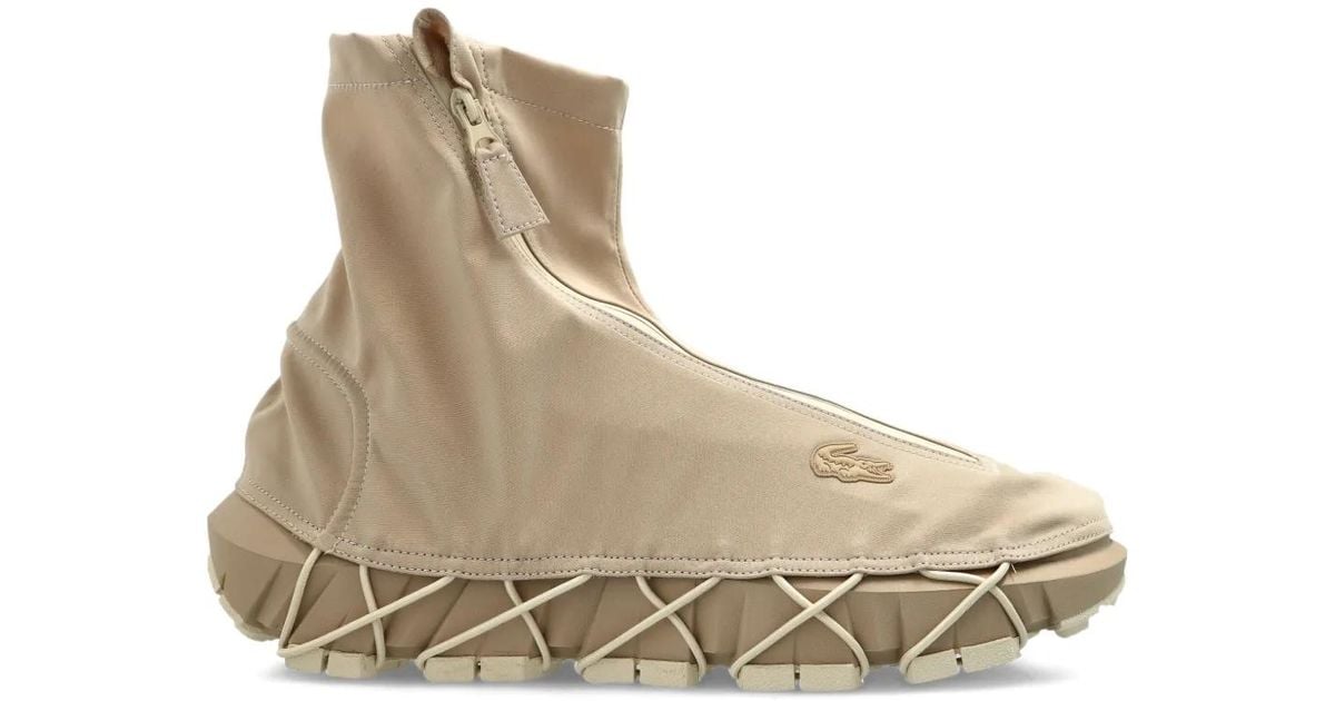 Lacoste Gaitor Zip-Detailed Sneakers in Natural for Men | Lyst