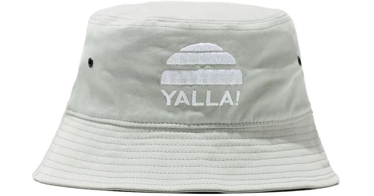 SER.O.YA Yalla Logo-Embroidered Hat in Grey | Lyst UK