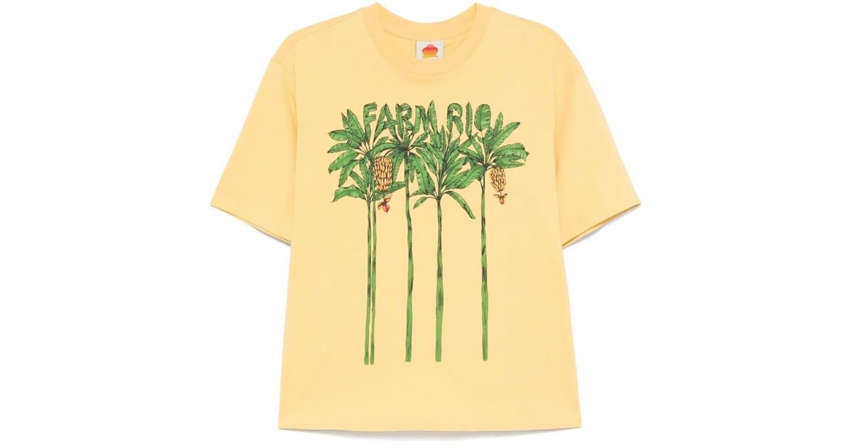 FARM Rio Farm T-Shirt in Yellow | Lyst