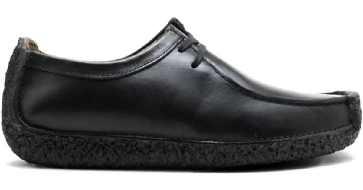 Clarks Natalie "Leather" Sneakers in Black | Lyst