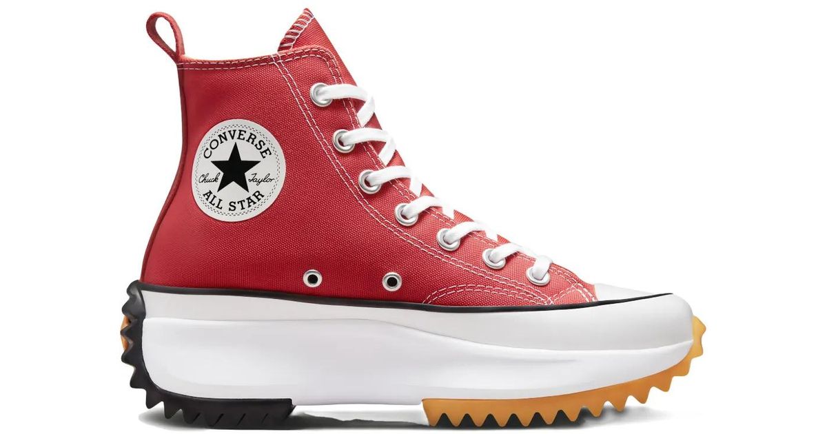 Converse Run Star Hike "Rhubarb Pie" Sneakers in Red | Lyst