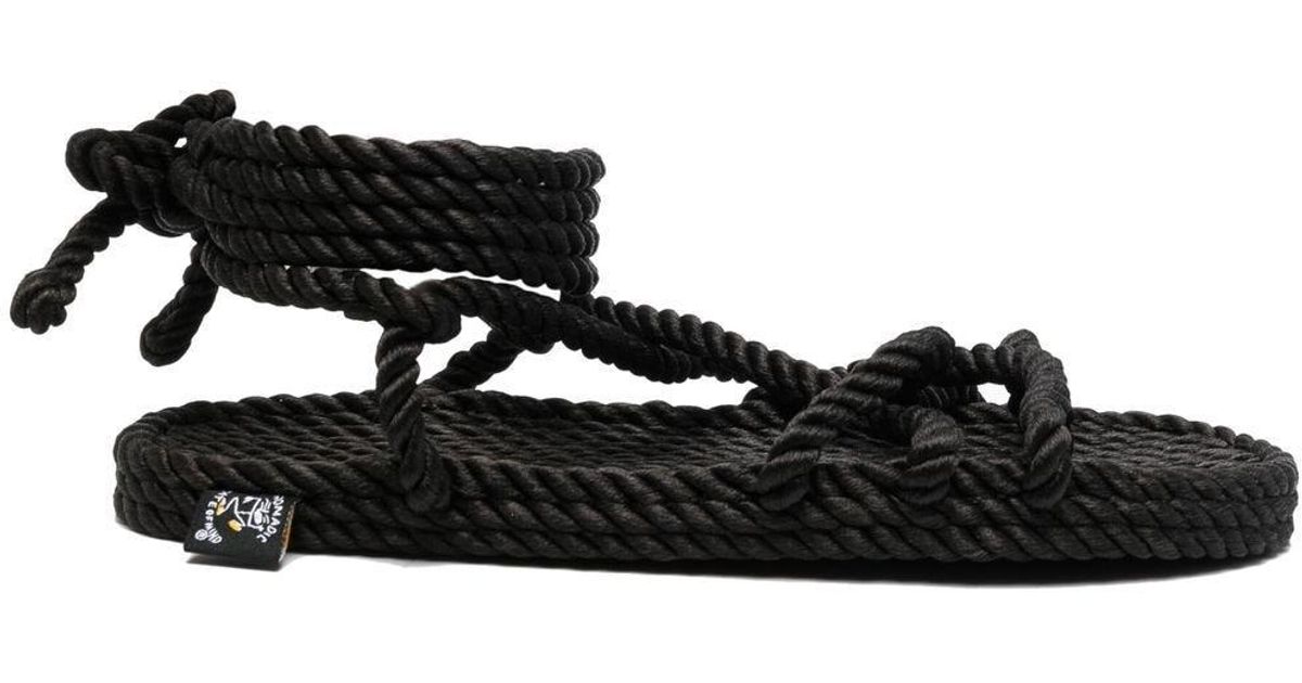 Nomadic State Of Mind Isla Rope-detailed Flat Sandals in Black | Lyst UK