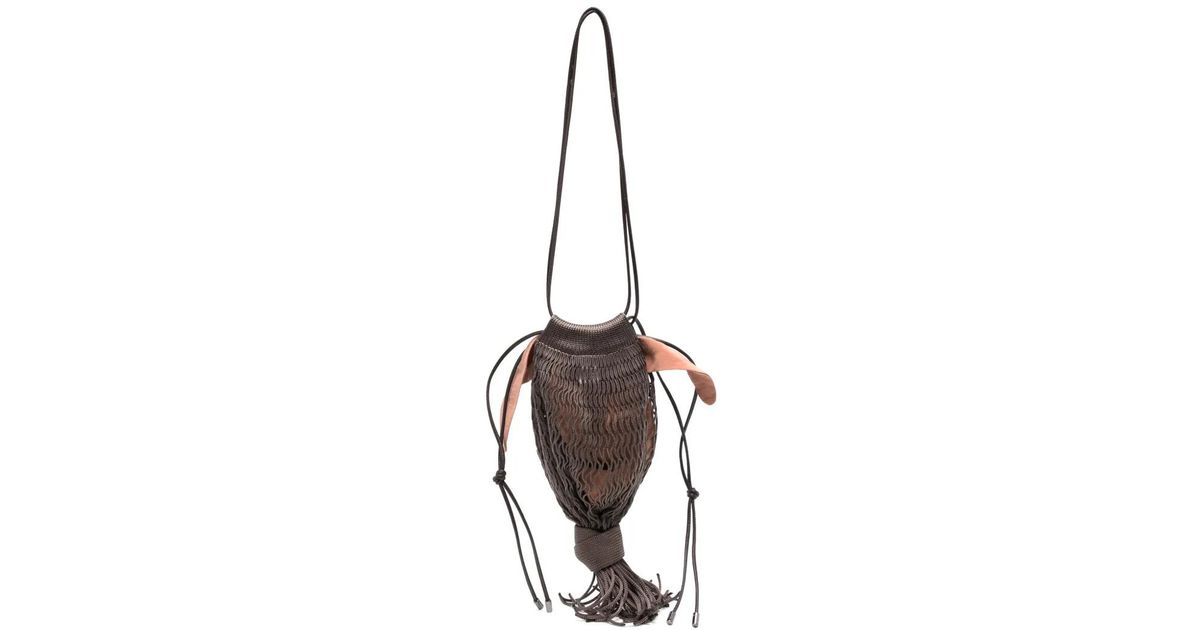 Lemaire Mesh Detailing Bag in Metallic | Lyst