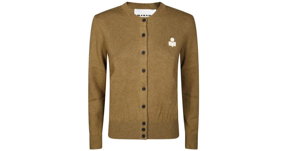 Isabel Marant Mona Cardigan in Green | Lyst UK