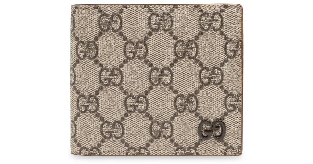 Gucci Gg Detailed Wallet in White for Men | Lyst