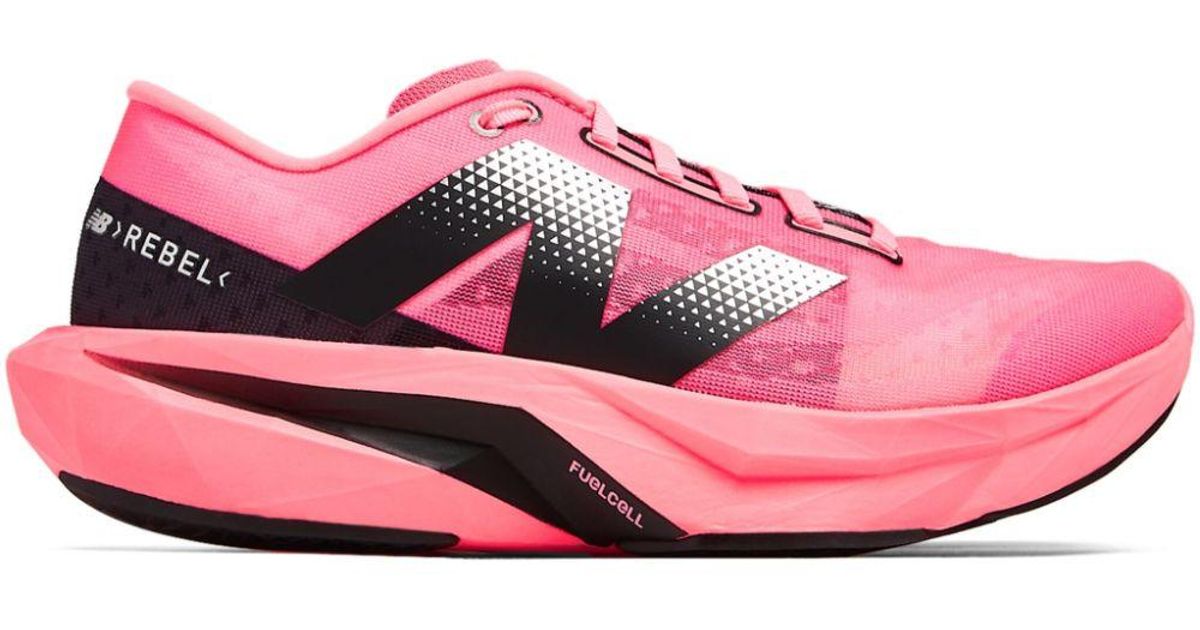 New Balance Fuelcell Rebel V4 Sneakers in Pink | Lyst