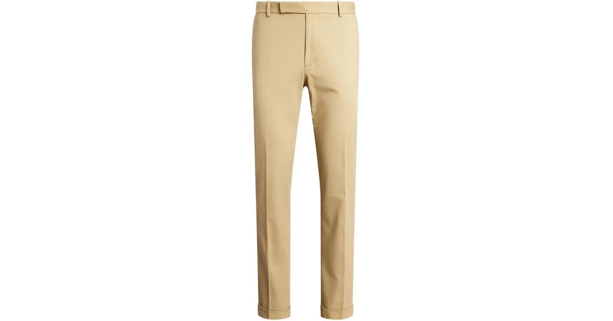 Polo Ralph Lauren Straight Chinos in Natural for Men | Lyst