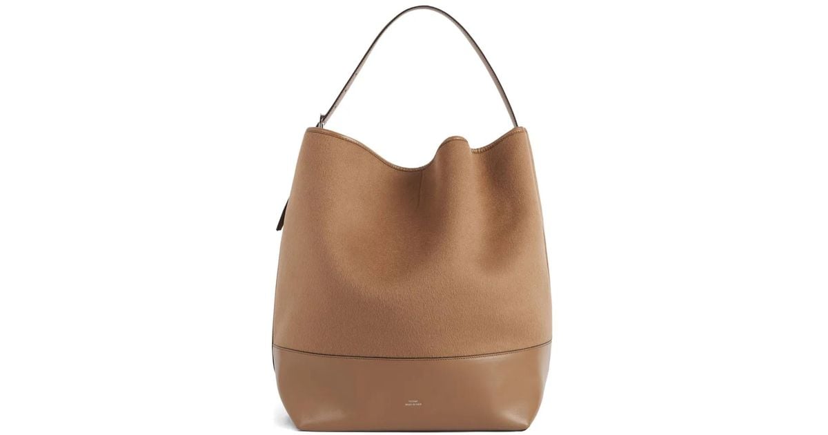 TOTEME Belted Doublé Tote Bag in Brown | Lyst