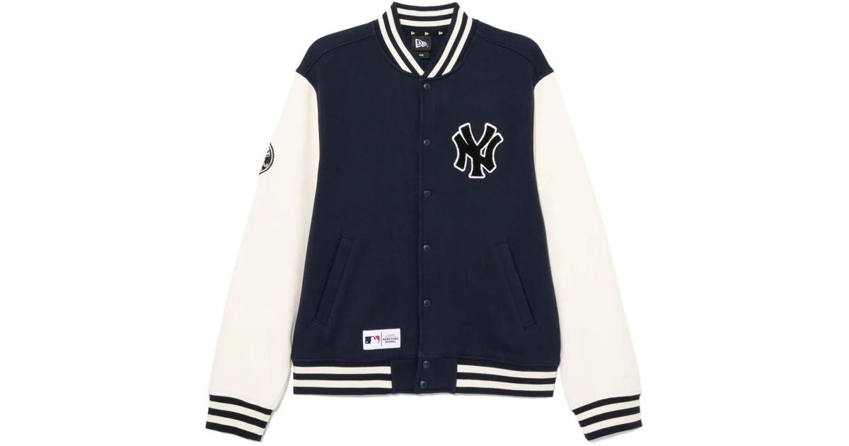 KTZ Logo-Badge Bomber Jacket in Blue for Men | Lyst UK