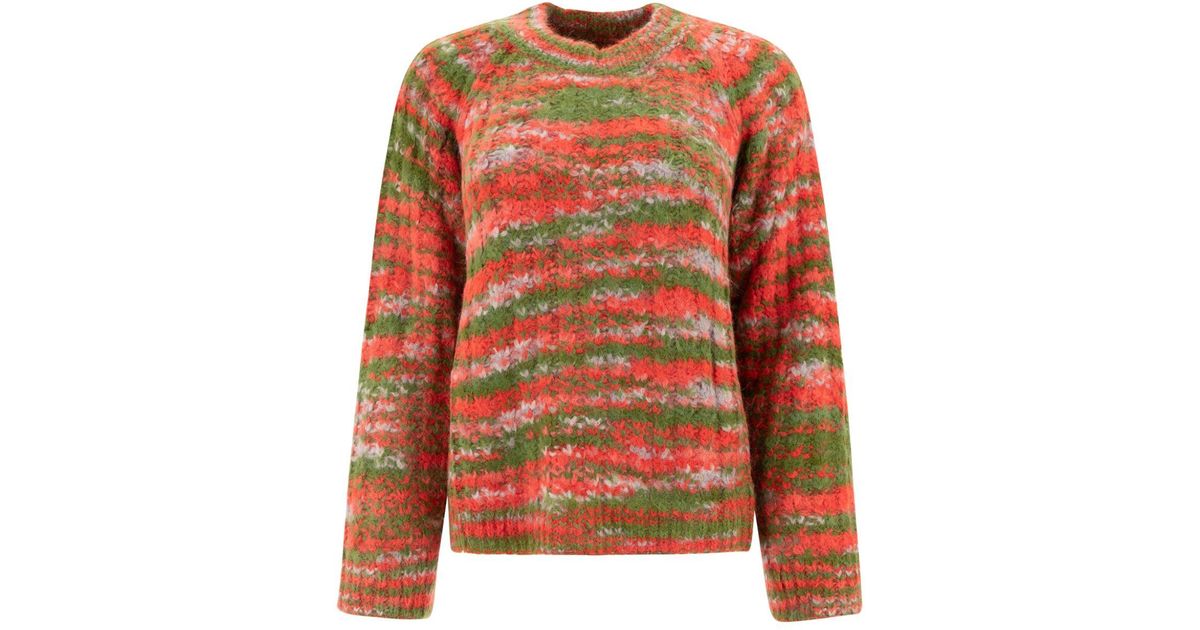 Bode Prismatic Sweater in Orange | Lyst
