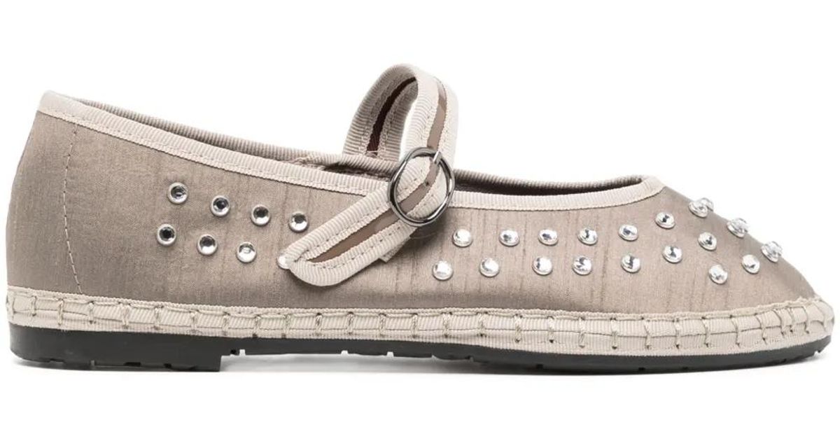 Flabelus Mae Ballerina Shoes in White | Lyst UK