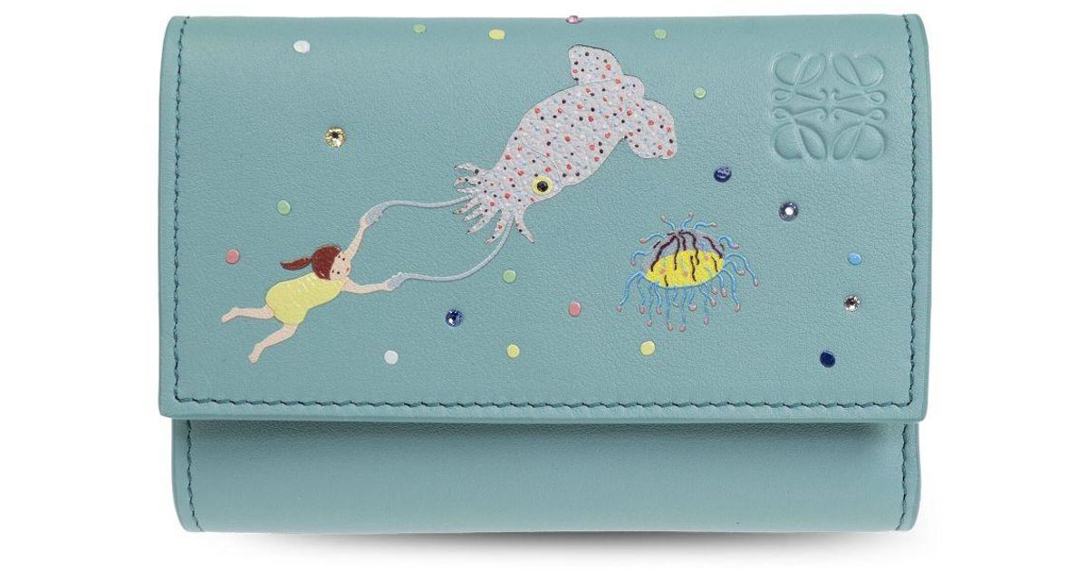 Loewe Squid Wallet in Blue | Lyst