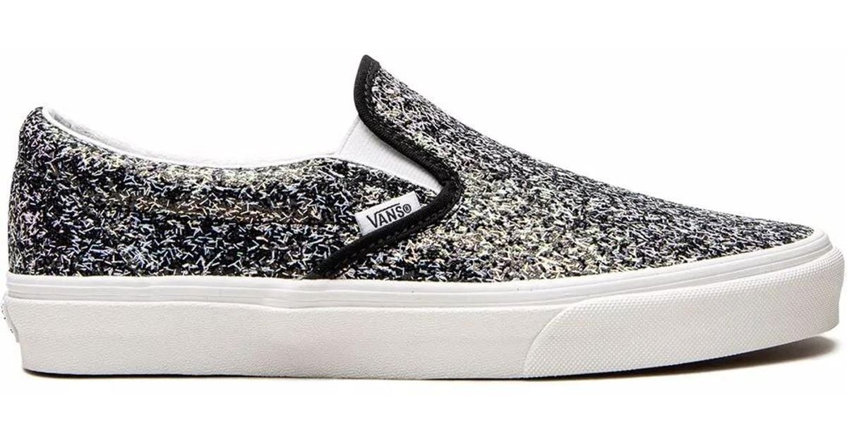 Vans Classic Slip-On "Shiny Party" Sneakers in White | Lyst