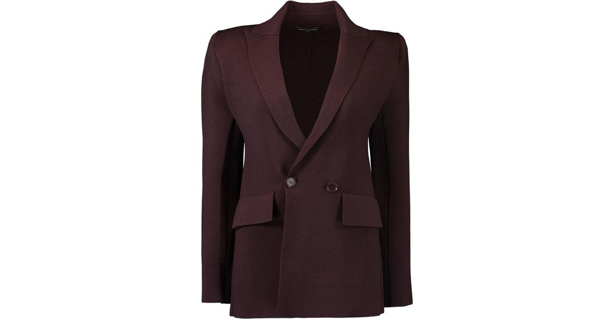 Scanlan Theodore Knitted Blazer in Brown | Lyst UK