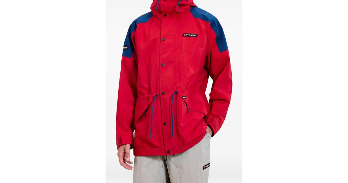 Berghaus Meru Mountain Gore-Tex Hooded Jacket in Red | Lyst UK