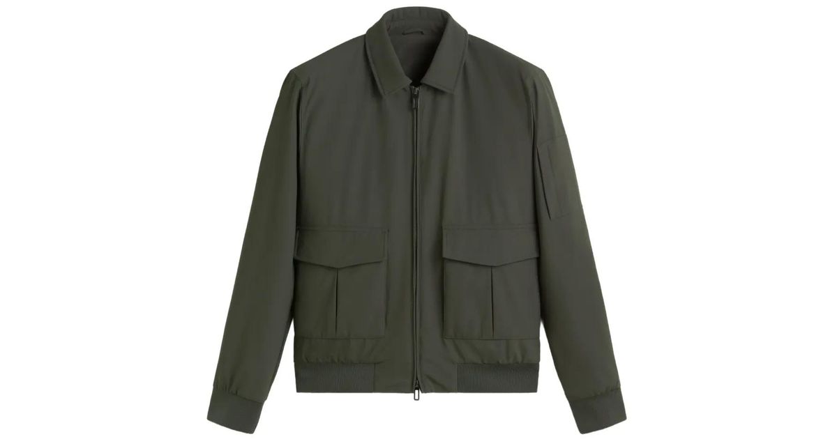 LES HÉRITIERS Collared Pocket Jacket in Green for Men | Lyst Canada