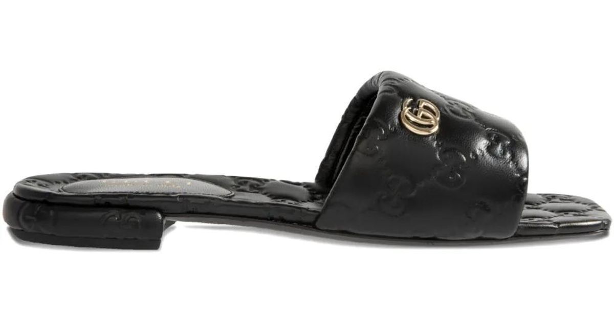 Gucci Meg Slides in Black | Lyst
