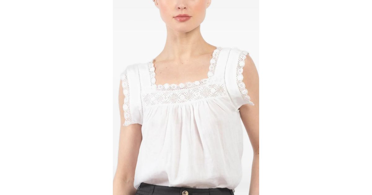 Doen Aphra Blouse in White | Lyst