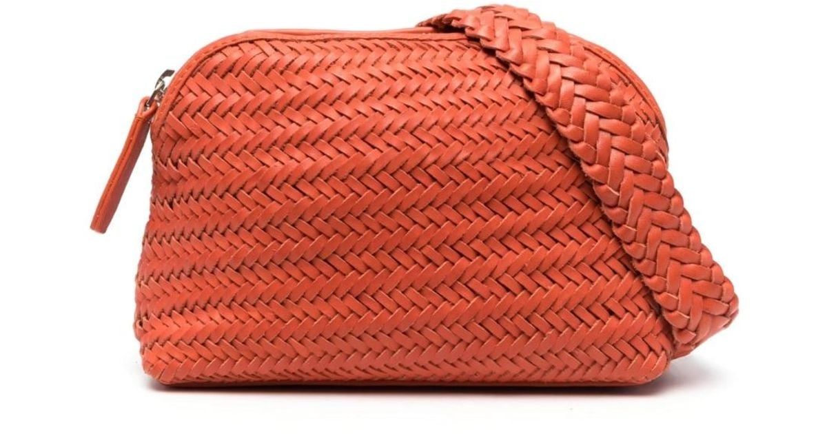Dragon Diffusion Small Woven Leather Bag in Red | Lyst Canada