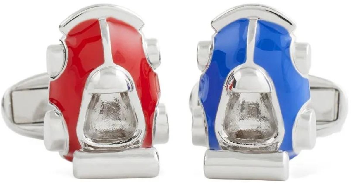 Paul Smith Racing Car Cufflinks in White for Men | Lyst UK