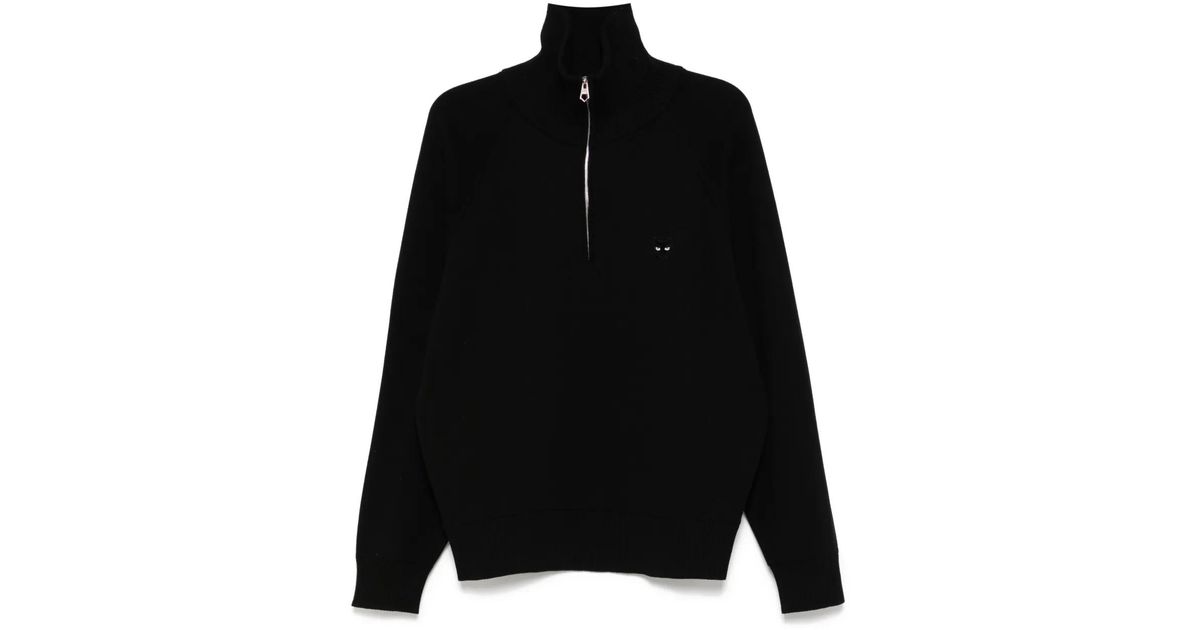 ZZERO BY SONGZIO Emblem High-Neck Jumper in Black for Men | Lyst