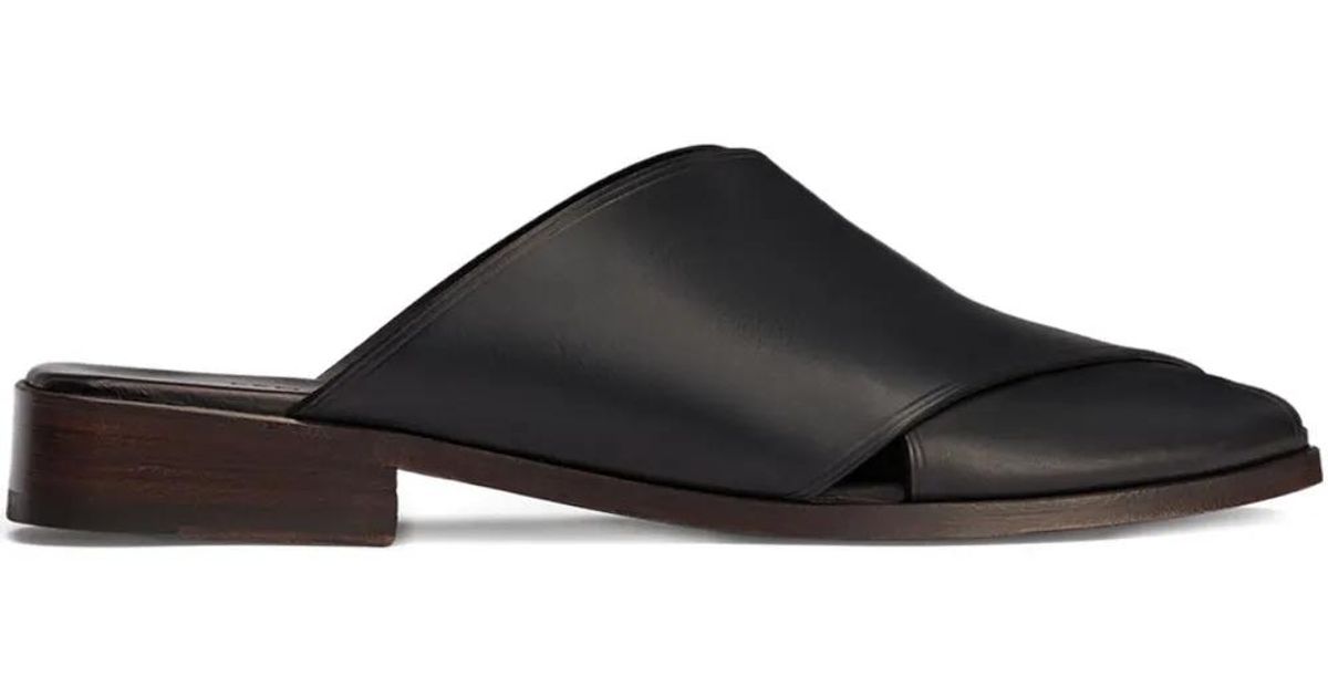 Lemaire Cross Slides in Black for Men | Lyst
